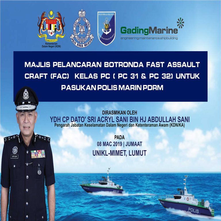 Majlis Pelancaran Bot Ronda FAST ASSAULT CRAFT (FAC) Kelas PC (PC 31 ...